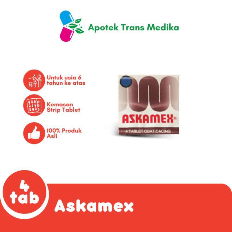 Promo Askamex Tablet Obat Cacing Untuk anak dan Orang Dewasa - 3 Strip ...