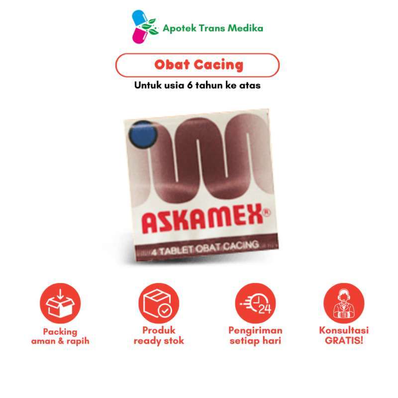 Promo Askamex Tablet Obat Cacing Untuk anak dan Orang Dewasa - 3 Strip ...