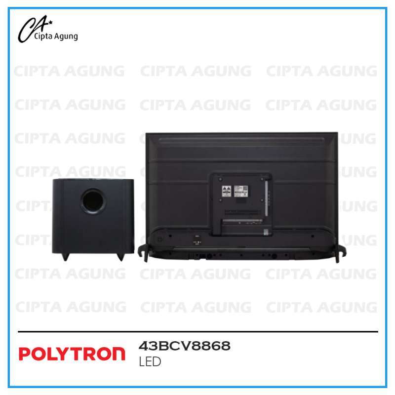 Promo POLYTRON LED TV 43 INCH SMART TV PLD-43BCV8868 Diskon 3% di ...