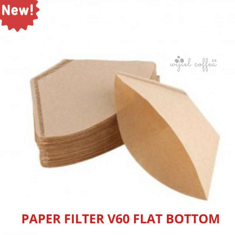 Promo PAPER FILTER V60 Flat Bottom | Kertas Saringan Kopi V60 - 80 pcs ...