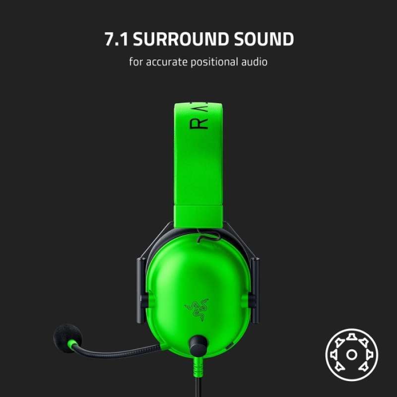 Promo RAZER BLACKSHARK V2 X WIRED GAMING HEADSET MULTI PLATFORM GREEN ...