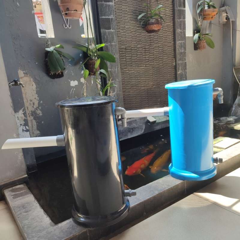 Promo Tabung Tong Bak Filter Kolam Ikan Koi Size S 25x50cm Bahan Fiber ...