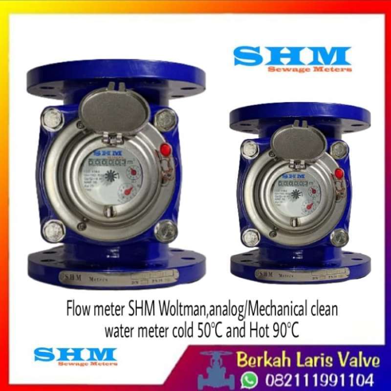 Promo Flow meter / Water meter SHM Air Bersih DN80 (3inch) Diskon 23% ...