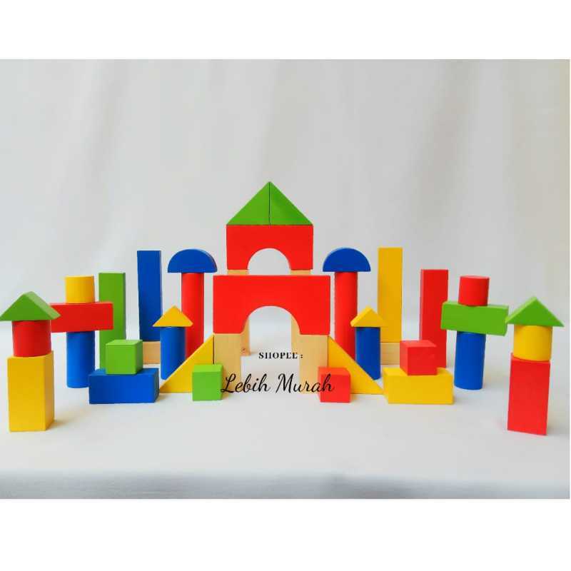 Promo Mainan Balok Susun City Blok 26 30 34 42 48 Mainan Alat Peraga ...