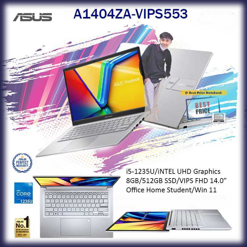 Jual ASUS Vivobook 14 A1404ZA VIPS553 Core i5 1235U 8GB 512GB W11 ...