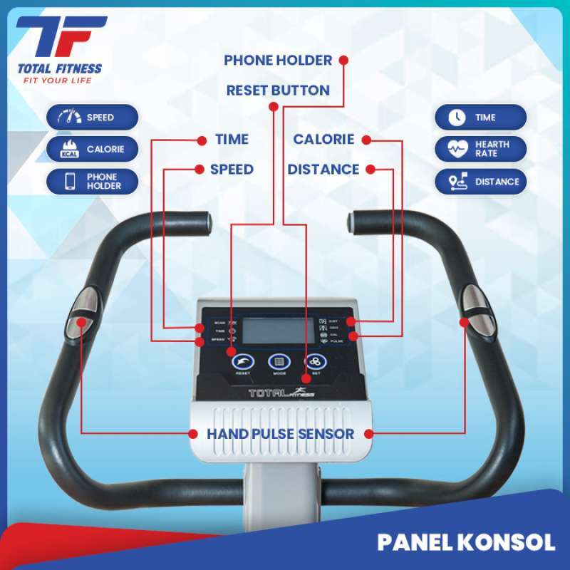 Jual Total Fitness Big Spinning Bike Sepeda Fitness Olahraga Tl 388b Di ...