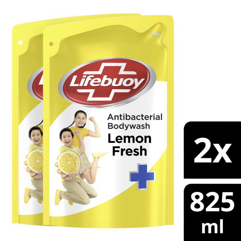 Promo Lifebuoy Lemon Fresh Sabun Cair Refill [825 Ml X 2 Pcs] - Banded ...