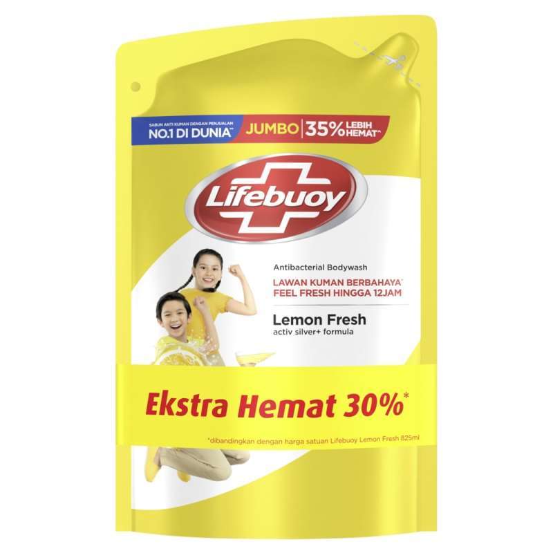 Promo Lifebuoy Lemon Fresh Sabun Cair Refill [825 Ml X 2 Pcs] - Banded ...