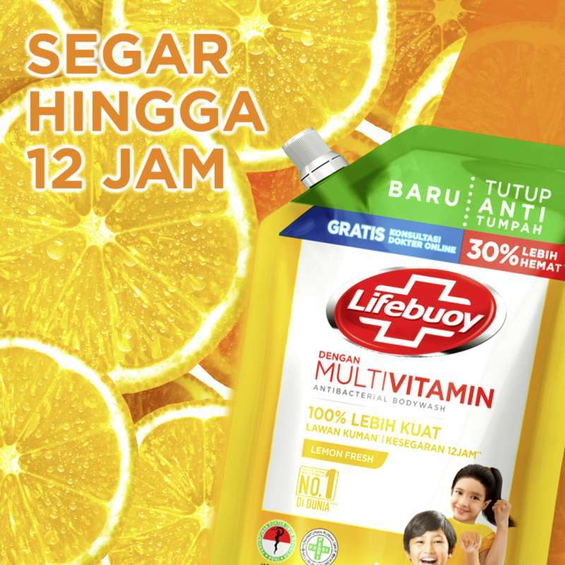 Promo Lifebuoy Lemon Fresh Sabun Cair Refill [825 Ml X 2 Pcs] - Banded ...