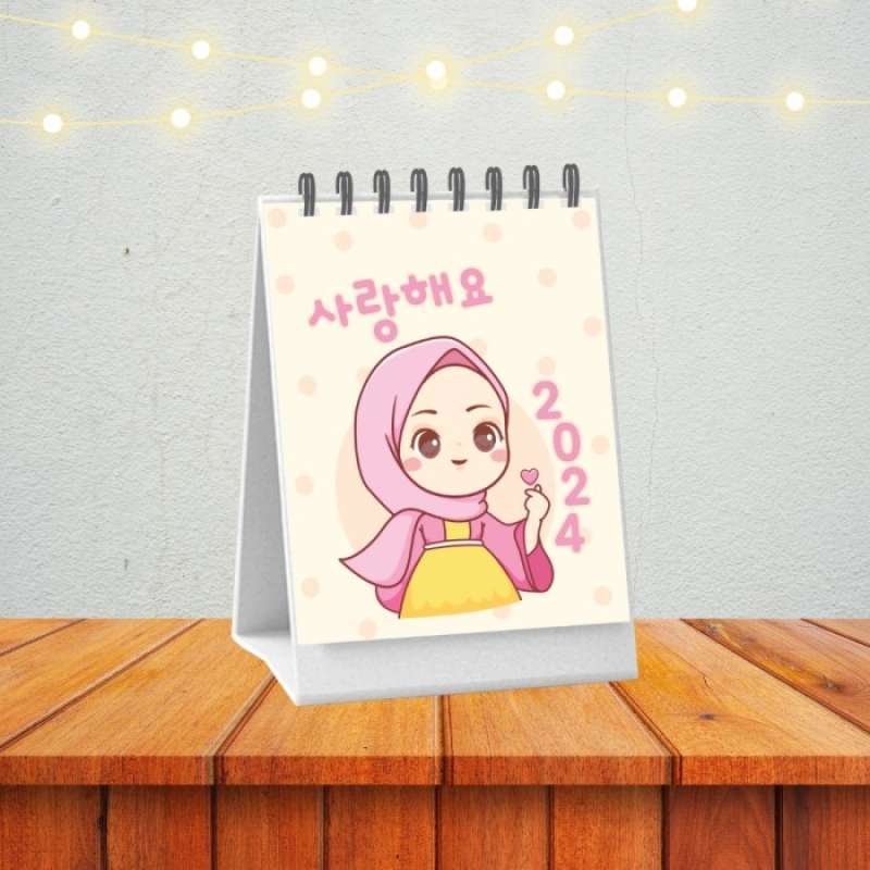 Jual Kalender 2024 Meja Mini Kalender Meja Mini Kalender Aesthetic 2024 ...