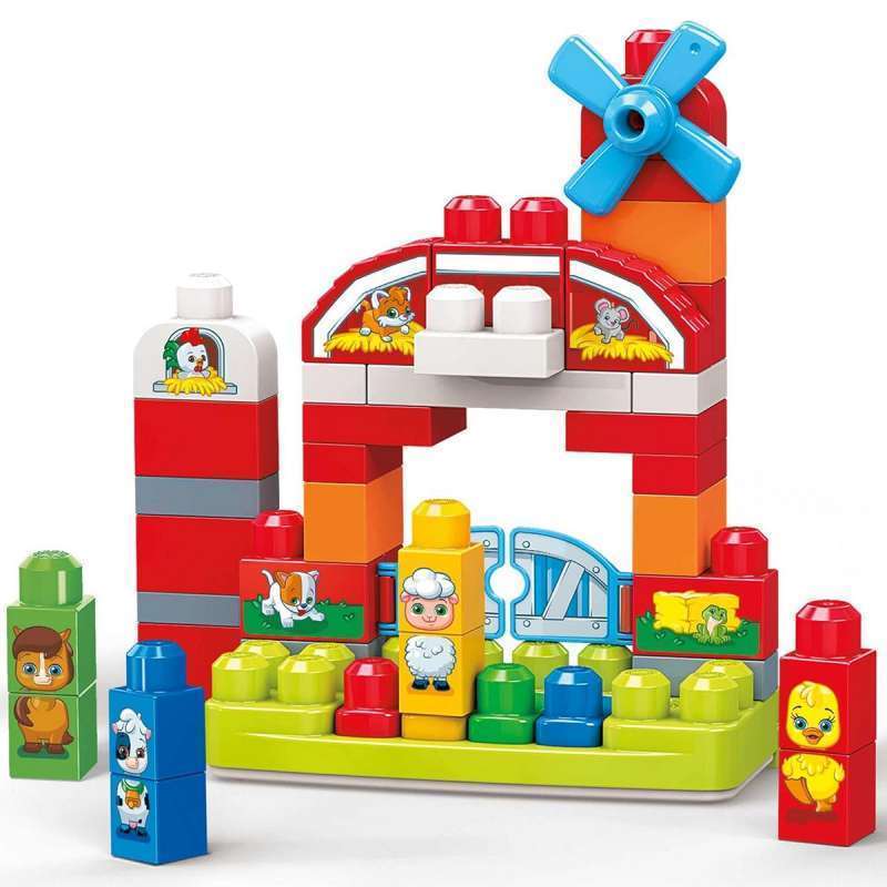 Promo Fisher Price Gct50 Mega Bloks Musical Farm First Builders Diskon ...