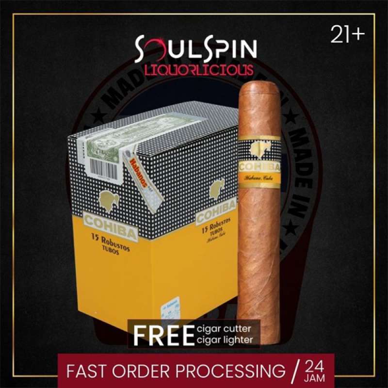 Jual Cohiba Robustos Tubos [ Box Of 15 Sticks ] Cuba Cigar Cerutu Di ...