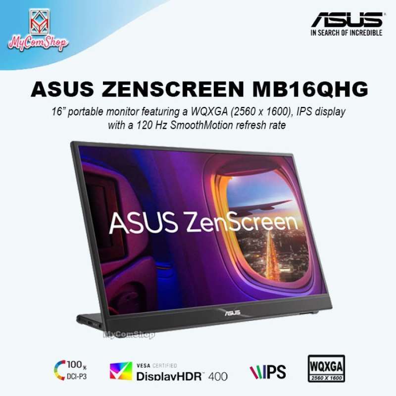 Jual Asus Zenscreen Mb16qhg Portable Monitor 16-inch Wqxga Usb Type-c ...