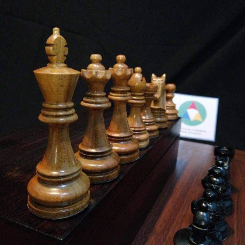 Promo Papan Catur Set Kayu Jati Asli Premium Standar Percasi Wooden ...