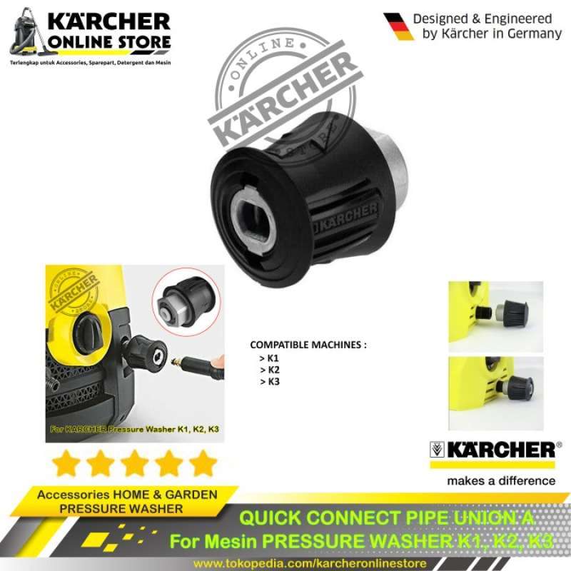 Promo KARCHER | FITTING | QUICK CONNECT PIPE UNION A | for Mesin K1 K2 ...