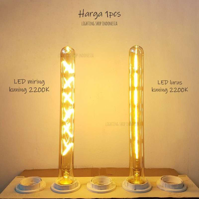 Promo Lampu filament edison panjang pipa LED T9-160 6wat 28 cm retro ...