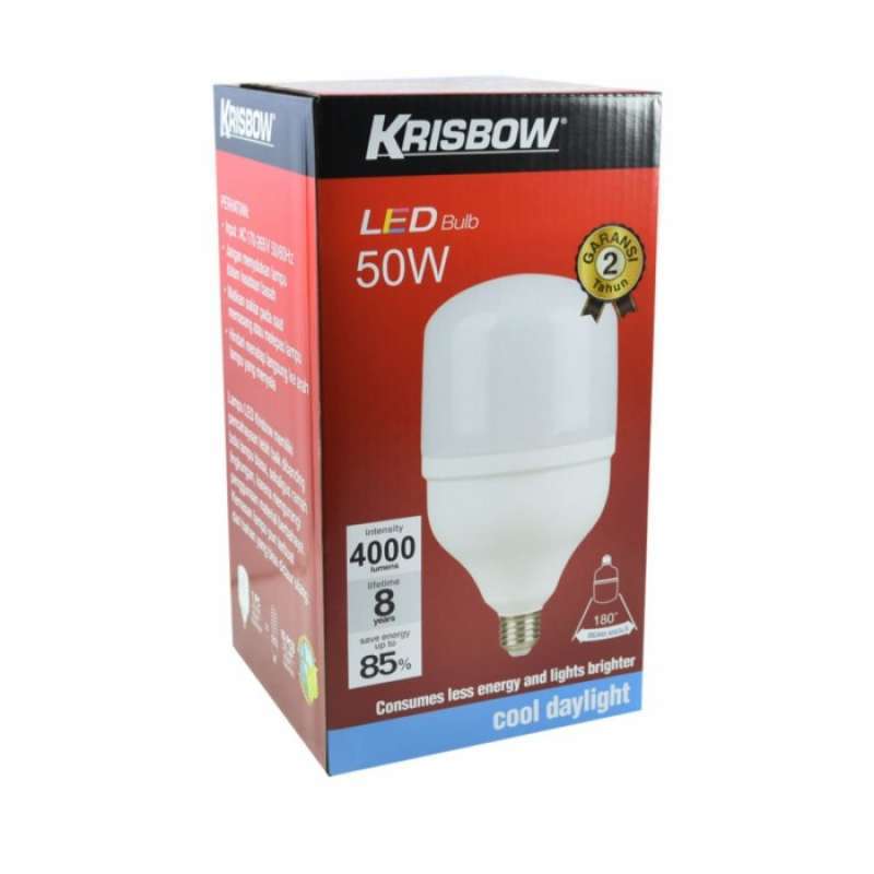 Promo Krisbow Bohlam Led High Power 50w - Cool Daylight / Putih Diskon ...