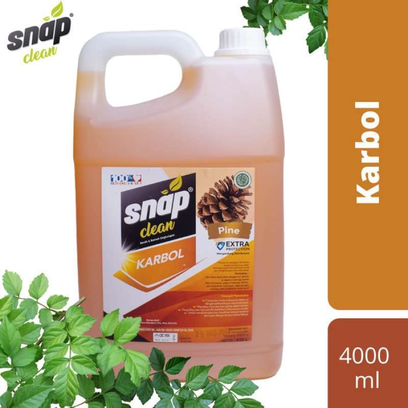 Promo Snap Clean Pembersih Lantai Karbol Pine Galon 4000 Ml - Anti ...