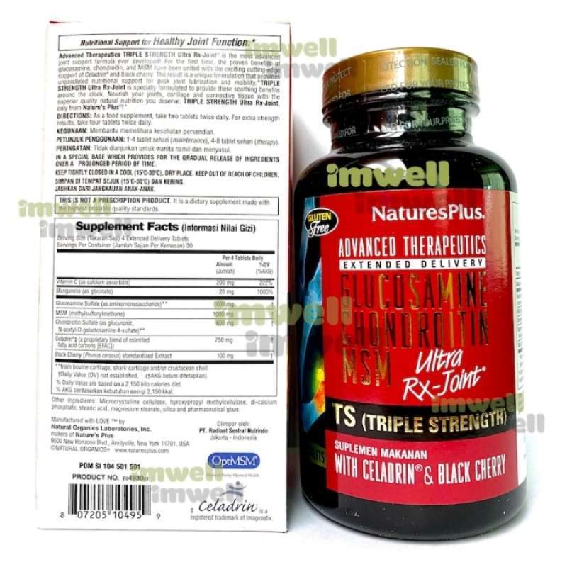 Promo Natures Plus Ultra Rx Joint Triple Strength Glucosamine ...