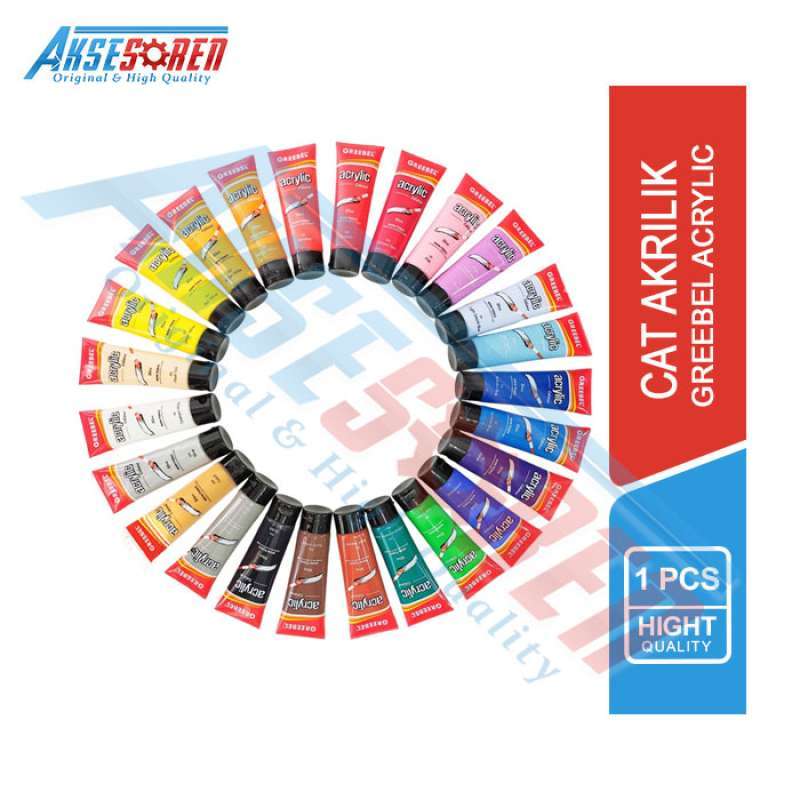 Jual Aksesoren Cat Akrilik Greebel / Acrylic Paint Colour / Cat Kuas ...