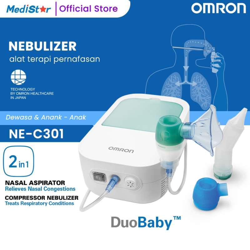 Promo Omron - Compressor Nebulizer Duobaby Ne-c301 Diskon 36% Di Seller ...