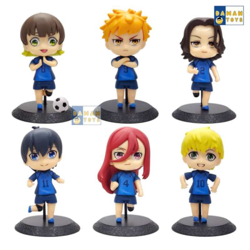 Promo Blue Lock Action Figure Anime 6 Pcs Meguru Bachira Yoshi Isagi ...