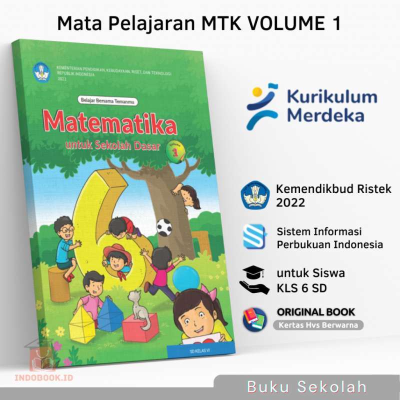 Jual Buku Belajar Bersama Temanmu Matematika Volume Vol 1 Kelas Kls 6 SD Kurikulum Merdeka ...