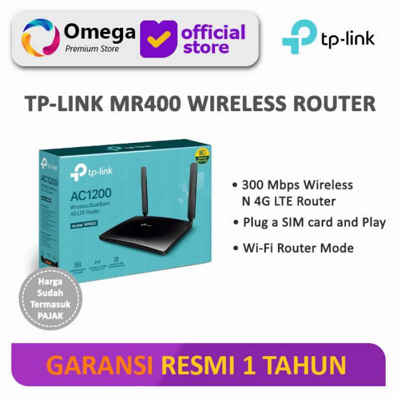 Promo Tp-link Archer Mr400 Ac1200 4g Lte Modem Wireless Diskon 4% Di ...