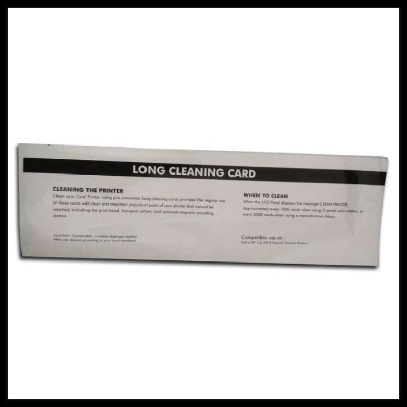 Promo 100% Produk Ori Long Cleaning Card Zebra P330I Original Diskon 23 ...
