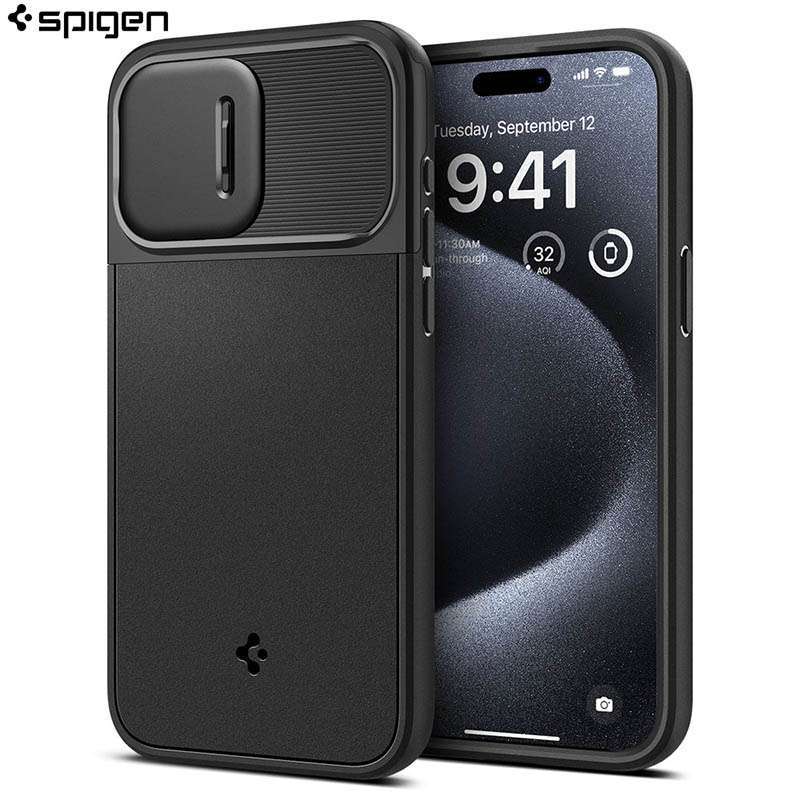 Promo Spigen Optik Armor Mag Case iPhone 15 Pro Max - Casing Slide ...
