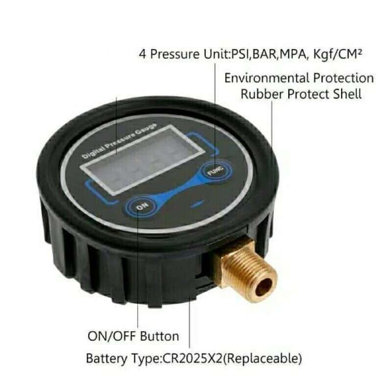 Promo Manometer Digital Pressure Gauge 200 Psi Diskon 23% Di Seller ...