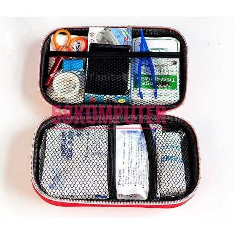 Promo Alat Medis P3k Isi Lengkap Dengan Tas Kotak First Aid Kit Mobil ...