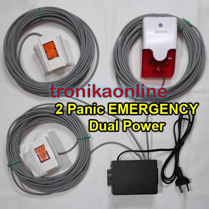 Promo 2 Panic Button Alarm Set tombol panik darurat emergency rumah ...