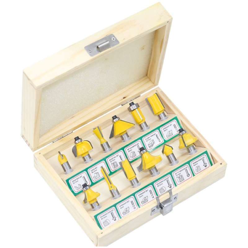 Promo Mata Router Bor / Router Bit Set 12 Pcs Diskon 27% di Seller ...