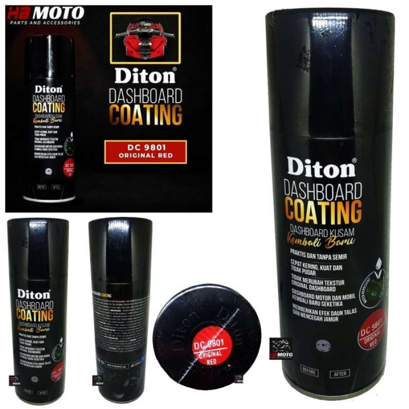 Jual 9801 Cat Semprot Diton DC9801 DASHBOARD COATING ORIGINAL RED ISI ...