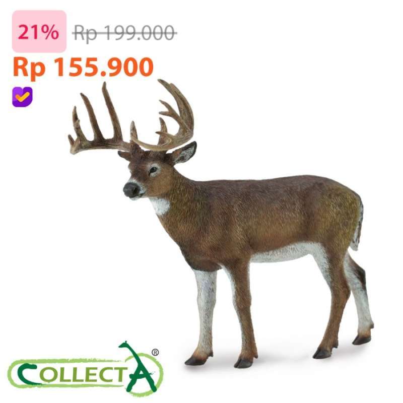 Promo CollectA 88832 - White-Tailed Deer - Animal Figure Diskon 23% di ...