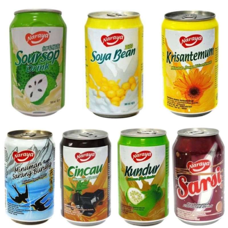 Jual Minuman Kaleng Naraya All Varian 24 X 300 Ml Jual Per Karton Sarsi ...