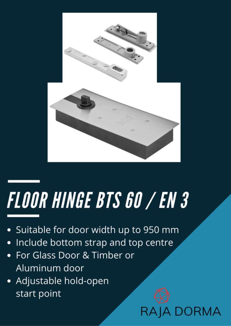 Promo Dorma BTS60 EN3 HO Floor Hinge BTS 60 EN 3 Hold Open + Accesses ...