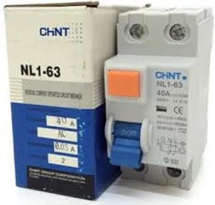 Promo Promo ELCB Chint NL1 2P 40A 30mA 6kA Anti keSetrum RCCB Diskon 23 ...