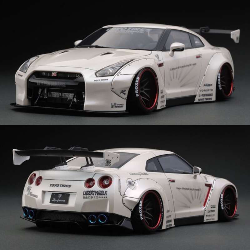 Promo Ignition Model 1:18 LB-Works GT-R R35 (White) Diskon 23% di ...