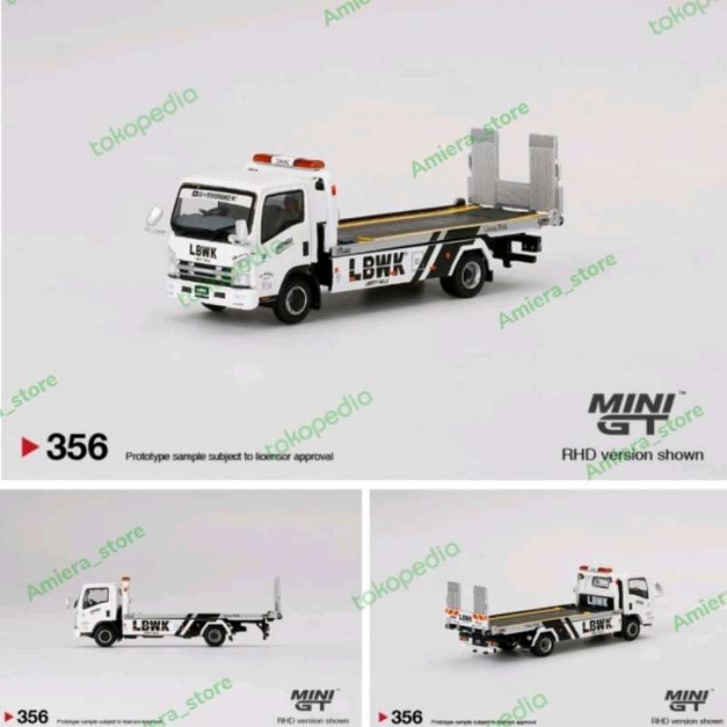 Promo Mini GT x Tiny hk Isuzu n series vehicle lbwk transporter white ...