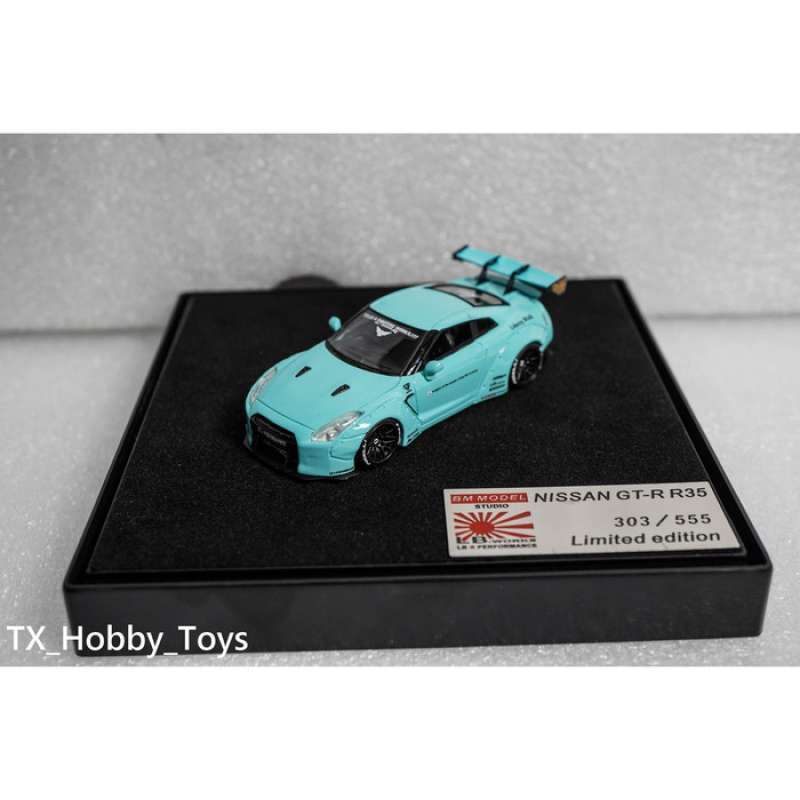 Promo Bm Model Studio Nissan Gt-r R35 Lb Work Cyan Blue , Bukan ...