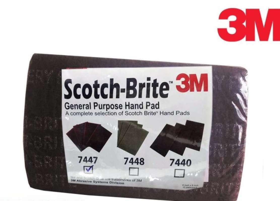 Promo 3M Scotch Brite 7447 Amplas Merah Maroon General Purpose Hand Pad Diskon 23% di Seller ...