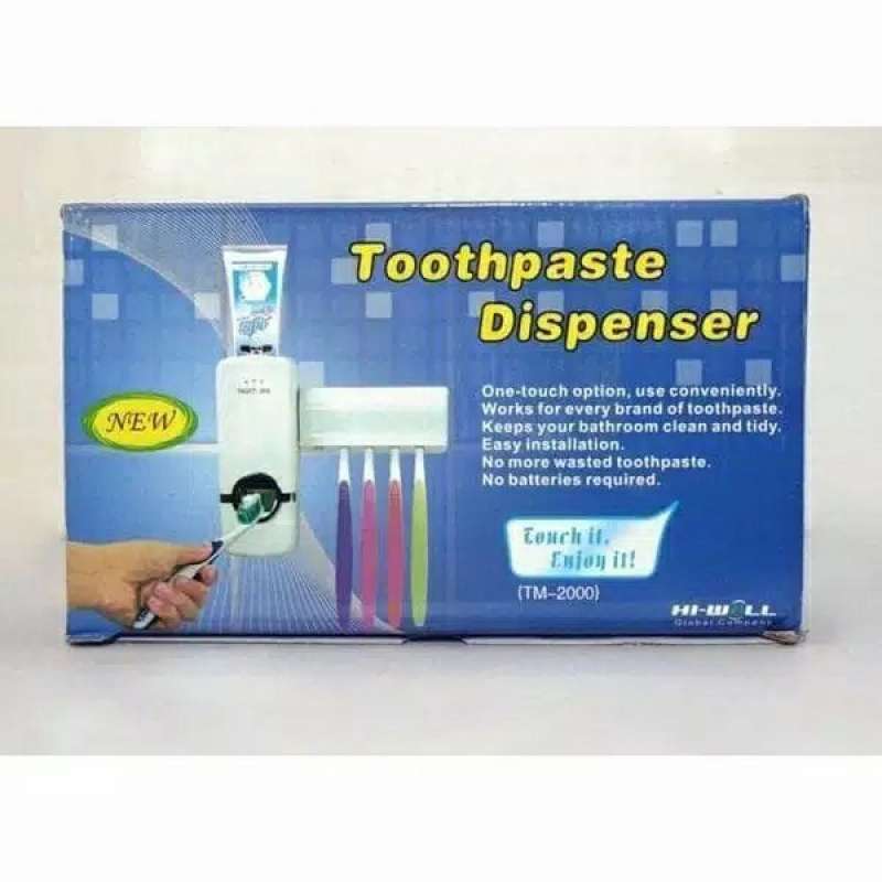 Jual Dispenser odol otomatis|Tempat sikat gigi dan odol toothpaste di ...