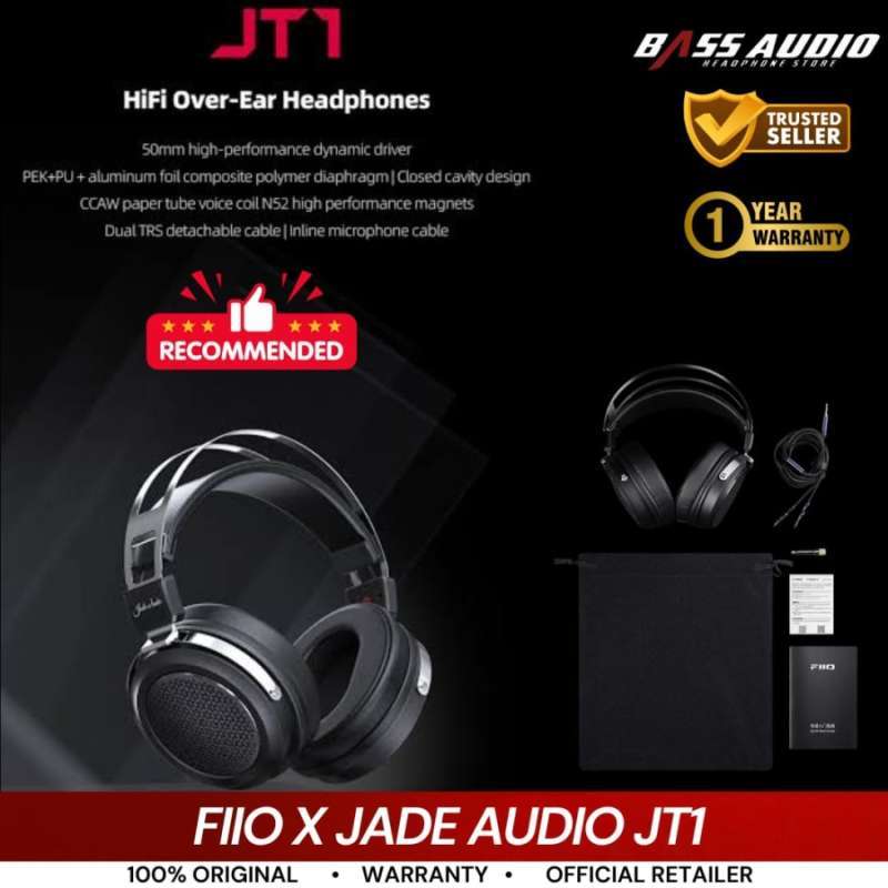 Jual Fiio Jt1 / Jt 1 Hi-fi 50mm Diaphragms Over-ear Headphones With Mic ...