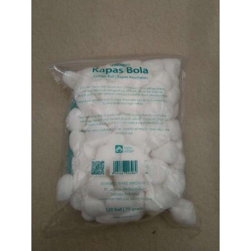 Jual Kapas Bola Besar Onemed isi 100 di Seller V-Medica - Bukit Sangkal ...