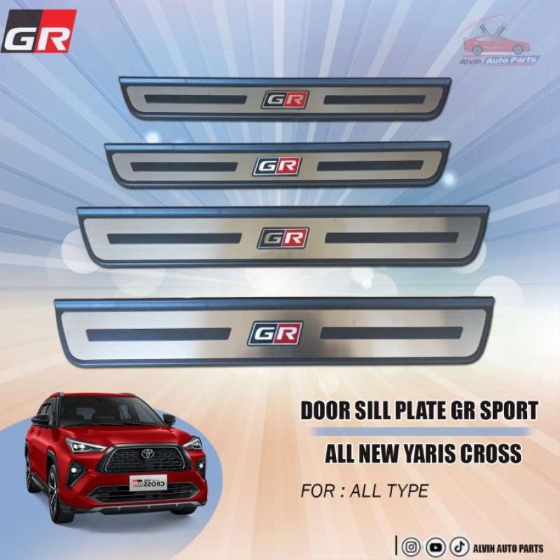 Promo DOOR SILL PLATE SCUFF PLATE SAMPING ALL NEW YARIS CROSS GR SPORT ...