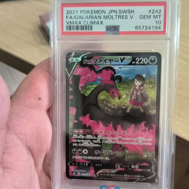Promo Kartu Pokemon TCG JP Japanese SWSH S8b Galarian Moltres V CSR PSA 10 Diskon 23% di Seller ...