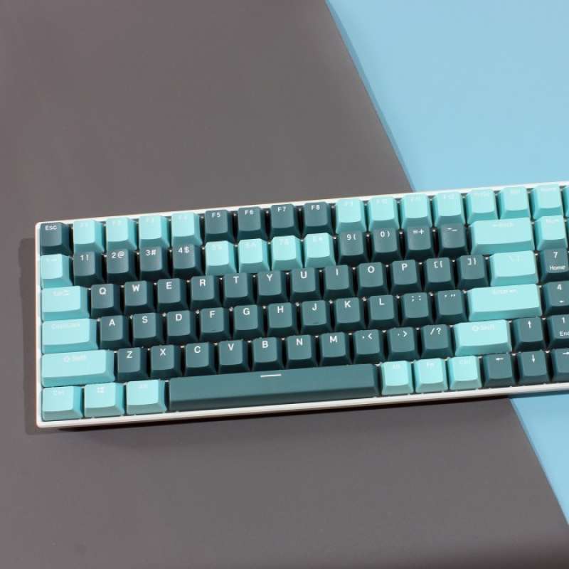 Promo Alcha Keycaps Forest Green Pbt Double Shot Mechanical Keyboard ...