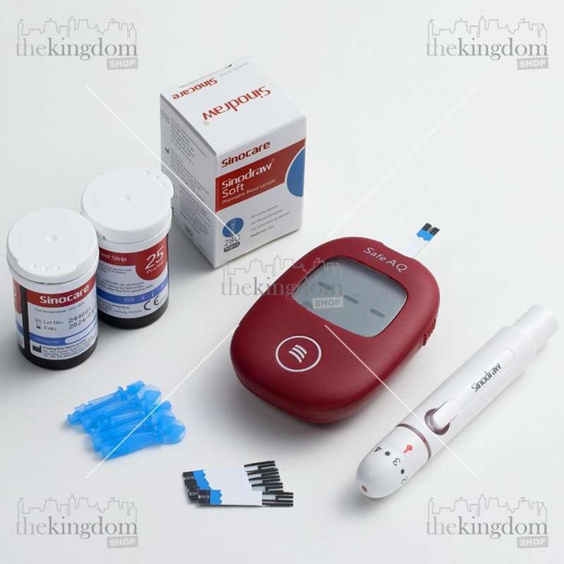 Jual Sinocare Safe AQ Smart SET KIT Alat Cek Gula Darah Glucose ...
